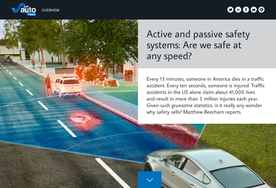 Active and passive safety systems: Are we safe at any speed? - just ...