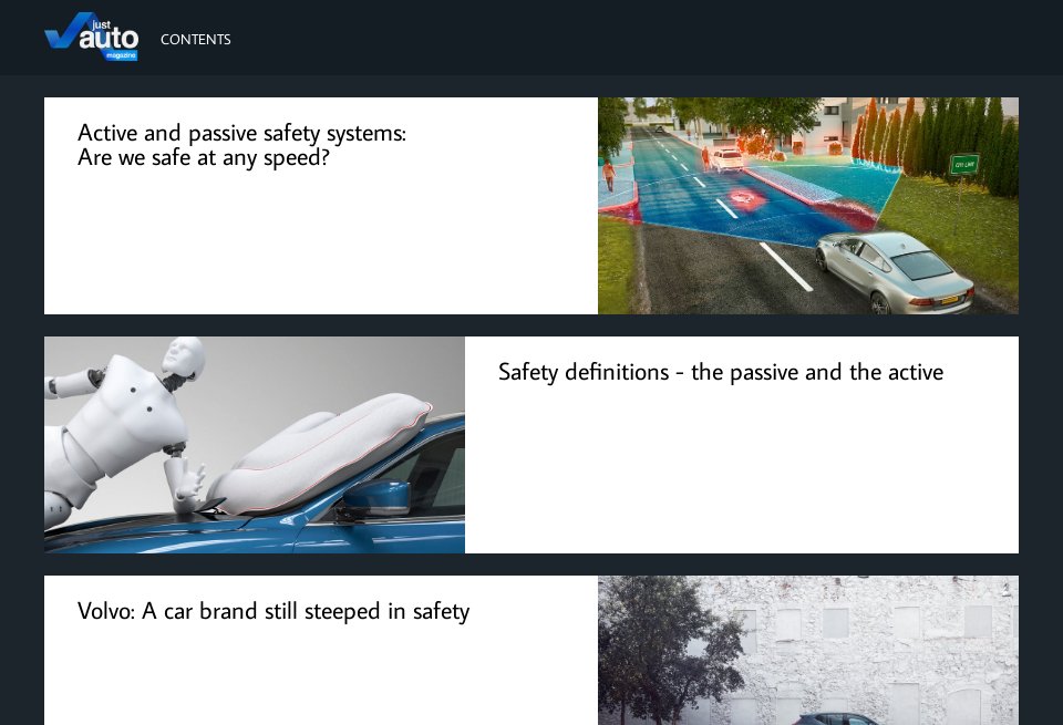 Safety definitions - the passive and the active - just-auto magazine ...