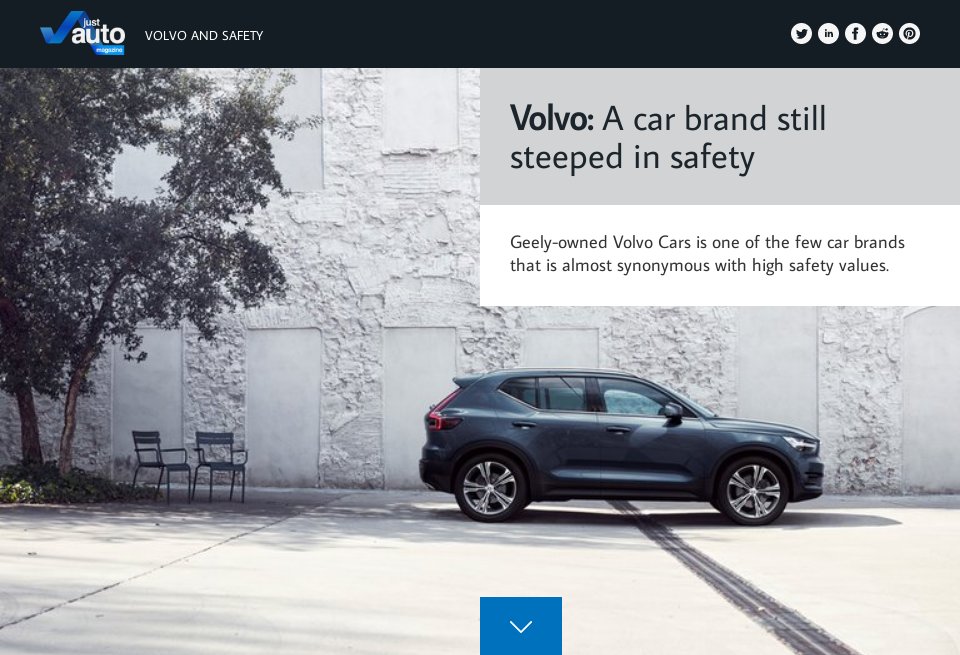 Volvo: A car brand still steeped in safety - just-auto magazine | Issue ...