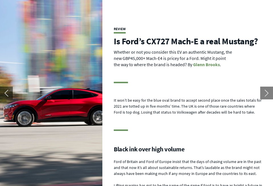 Is Ford s CX727 Mach E a real Mustang just auto magazine Issue 11 September 2021