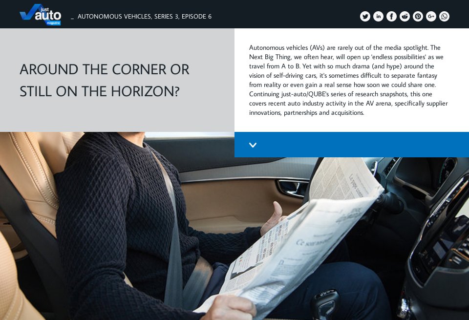 SAE levels of driving automation - just-auto magazine | Issue 1 | April ...