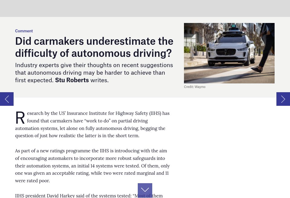 Did carmakers underestimate the difficulty of autonomous driving ...