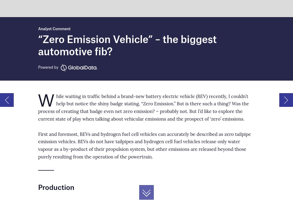 “Zero Emission Vehicle” – the biggest automotive fib? - Just Auto ...