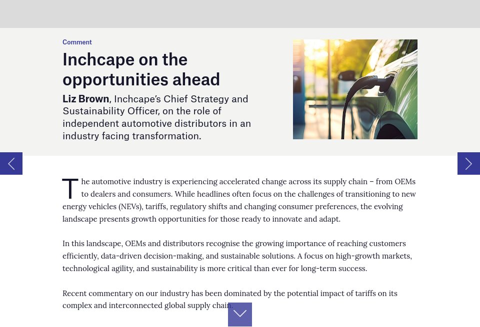 Inchcape on the opportunities ahead in the auto industry’s ...