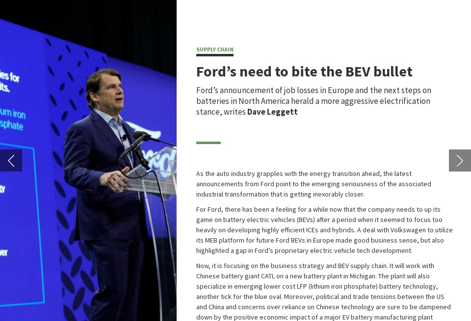 Ford’s need to bite the BEV bullet - Just Auto magazine | Issue 17 ...