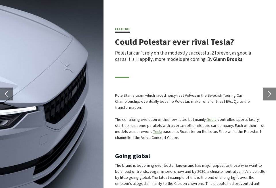 Could Polestar ever rival Tesla? - Just Auto magazine | Issue 15 ...